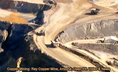 Copper Mining: Ray Copper Mine, Arizona, Open Pit - Video and News ...